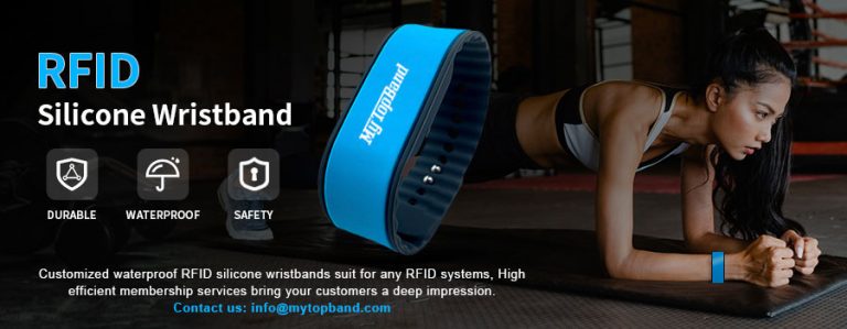 Waterproof Silicone RFID Hid Key Fob Bracelet Wristbands