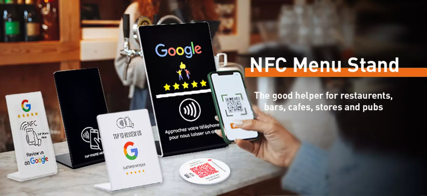 PVC/Acrylic NFC Stand Google Review Tags & Cards Supplier